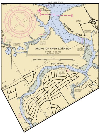 Arlington River Extension Map by National Oceanographic & Atmospheric ...