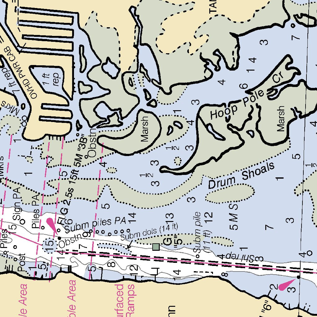Bogue Sound Map by National Oceanographic & Atmospheric Administration ...