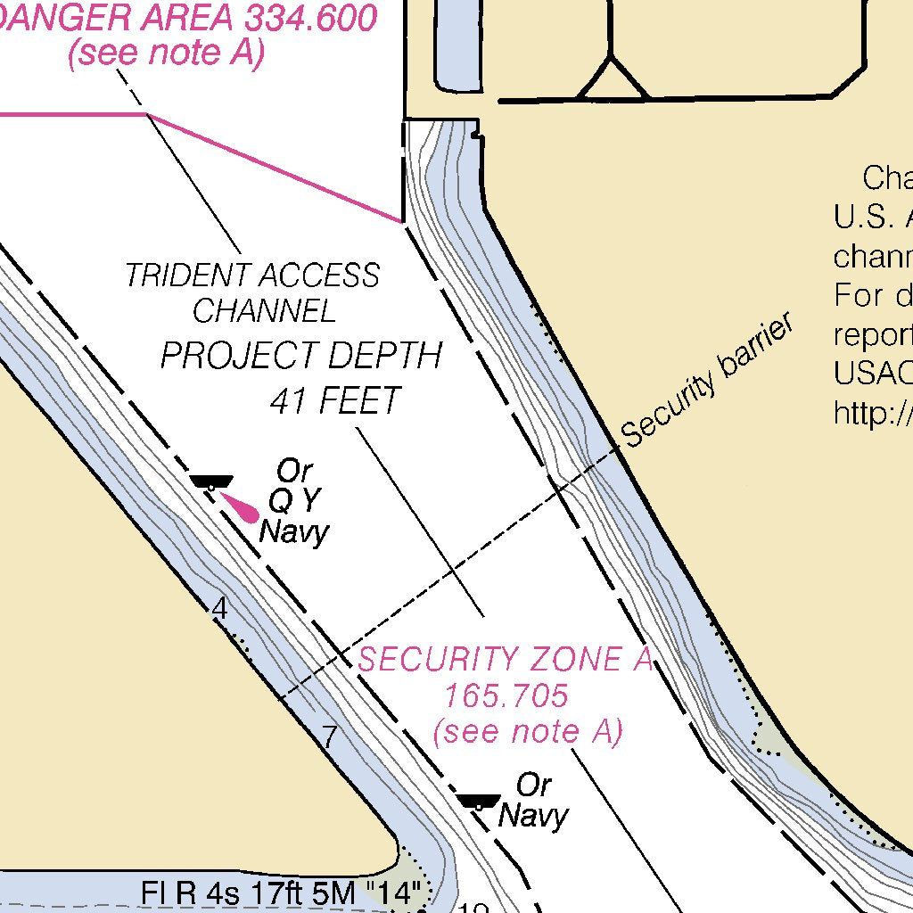 Port Canaveral Map by National Oceanographic & Atmospheric ...