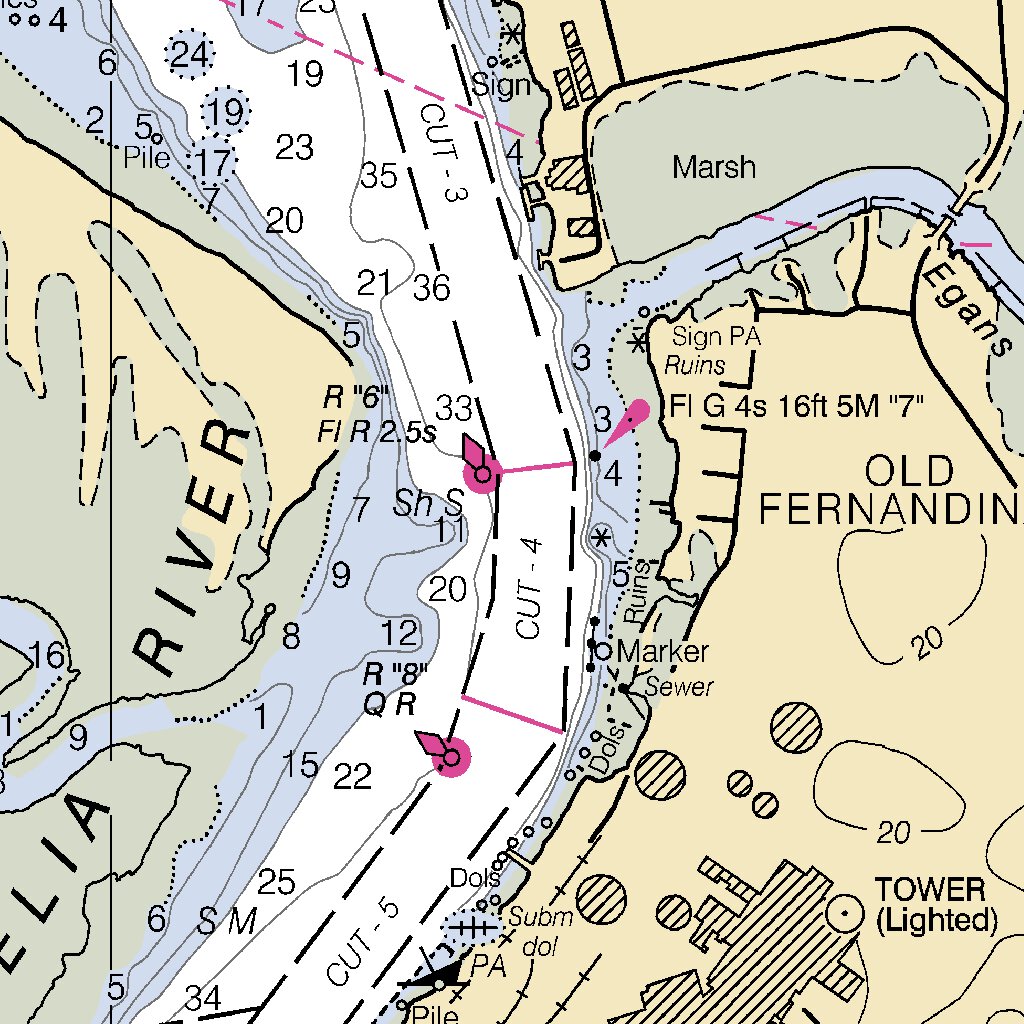 St Marys Entrance-Cumberland Sound And Kings Bay Map by National ...