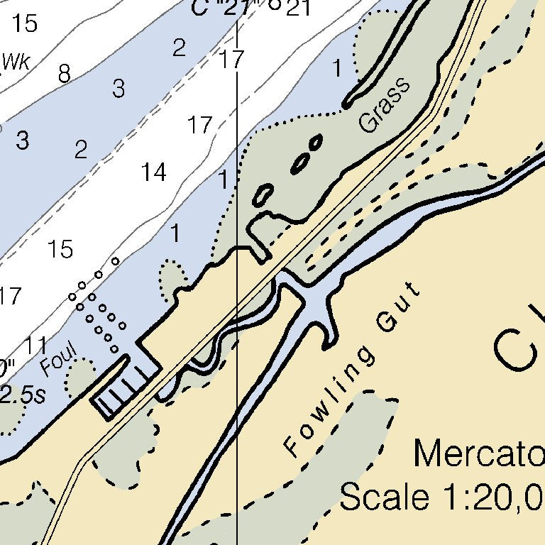 Inset Chincoteague Inlet And Channel Map by National Oceanographic ...