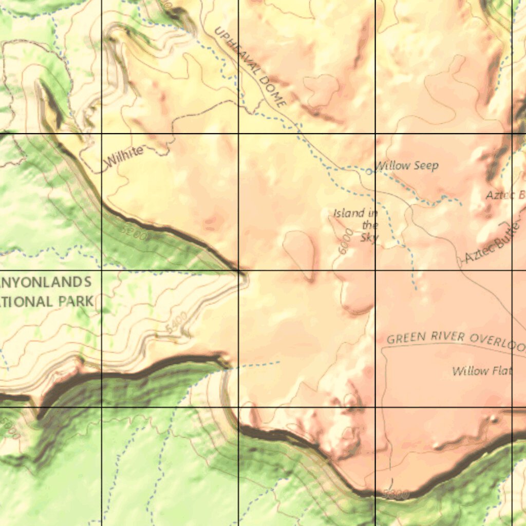 White Rim Trail MTB Map by Sandy Tracks | Avenza Maps
