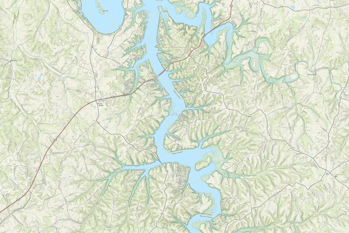 KyTopo (N23E18): Barren River, Kentucky - 24k Map by KyGeoNet | Avenza Maps