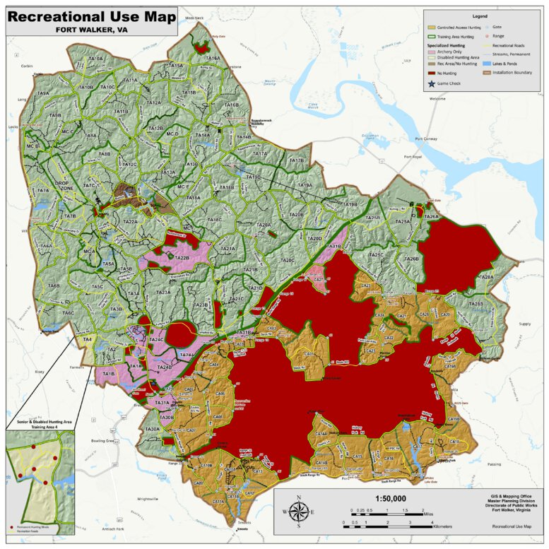 Fort Walker Hunting Map by iSportsman | Avenza Maps