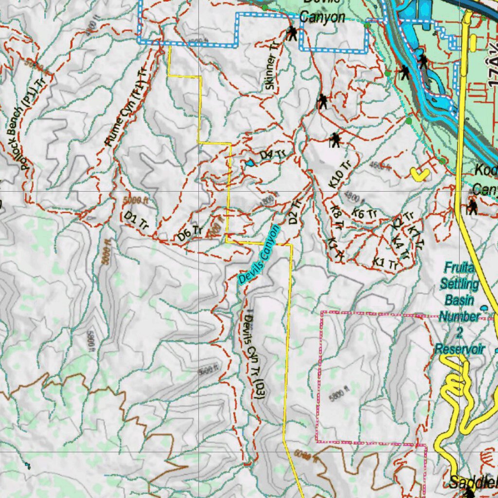 Colorado Unit 40 Mule Deer Concentrations Map by Colorado HuntData LLC ...
