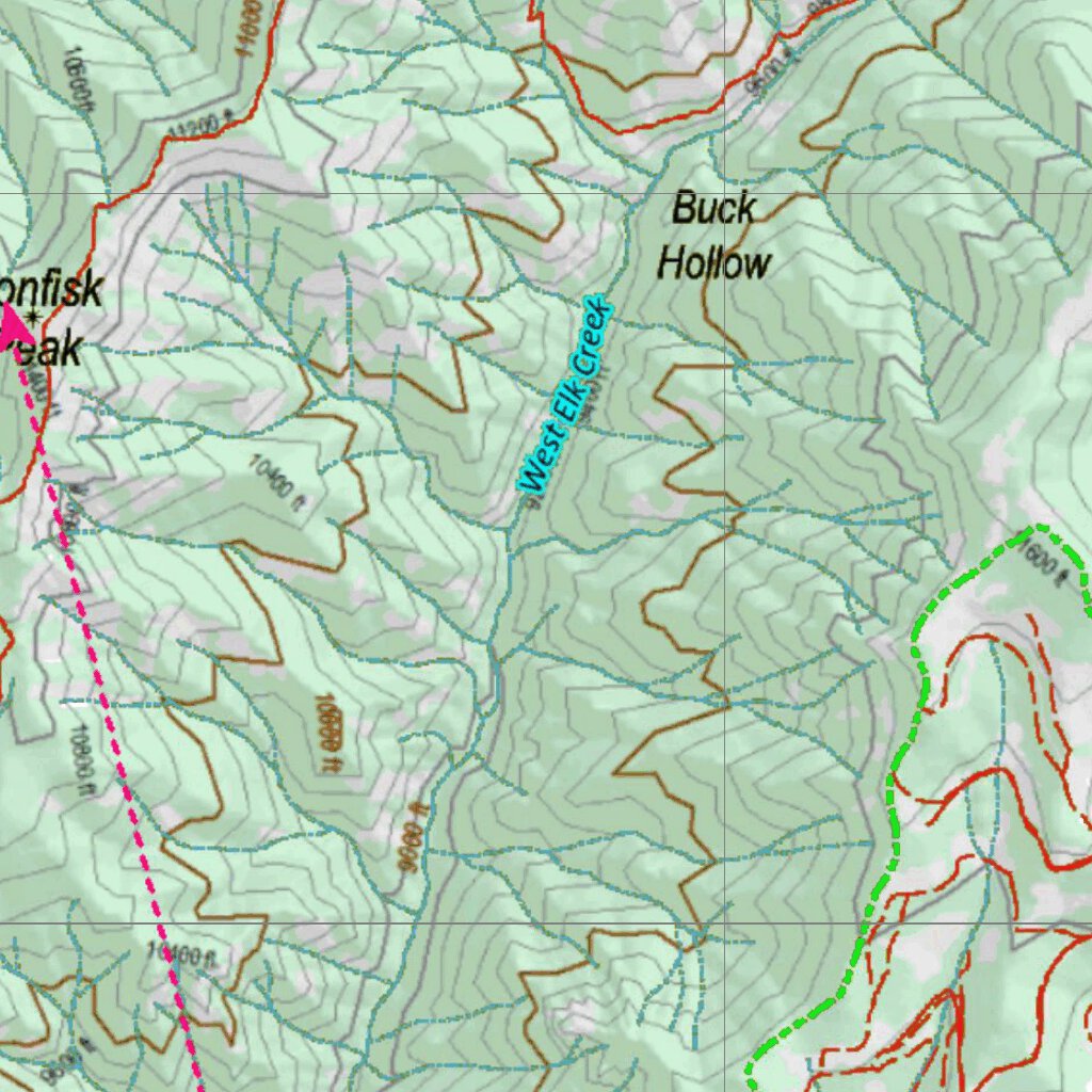 Colorado Unit 54 Mule Deer Concentrations Map by Colorado HuntData LLC ...
