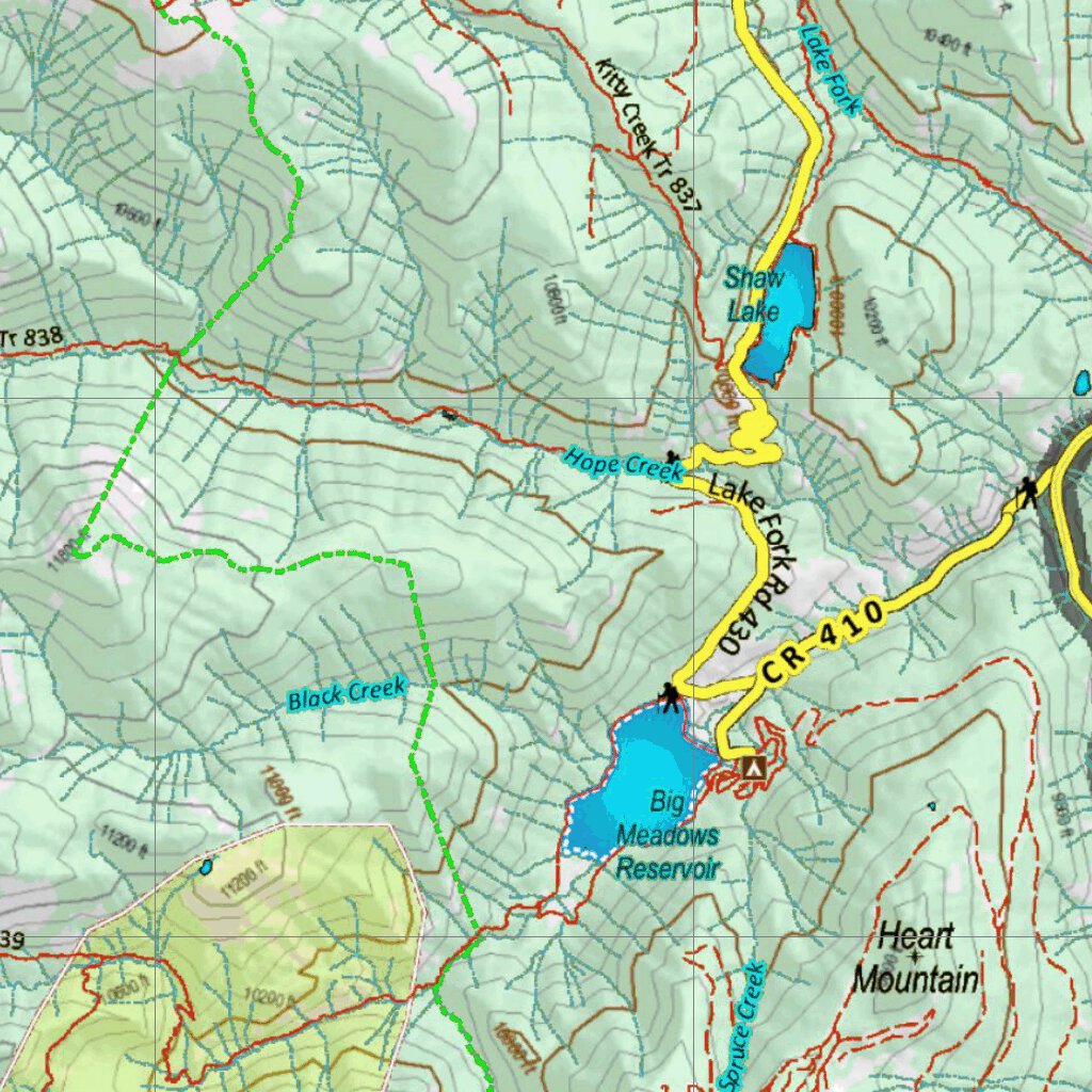 Colorado Unit 76 Mule Deer Concentrations Map by Colorado HuntData LLC ...