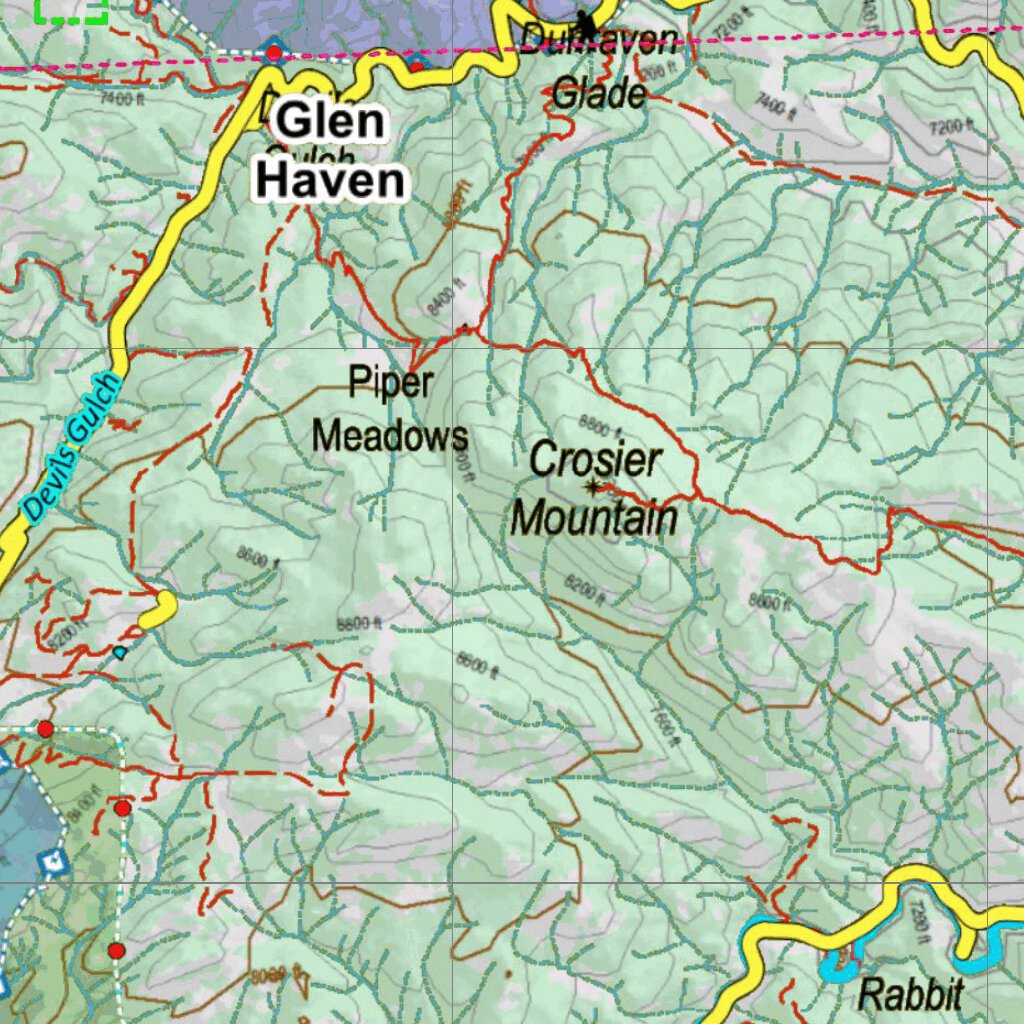 Colorado Unit 20 Mule Deer Concentrations Map by HuntData LLC | Avenza Maps
