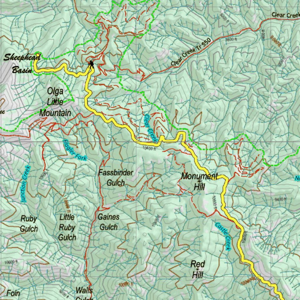 Colorado Unit 74 Mule Deer Concentrations Map by HuntData LLC | Avenza Maps