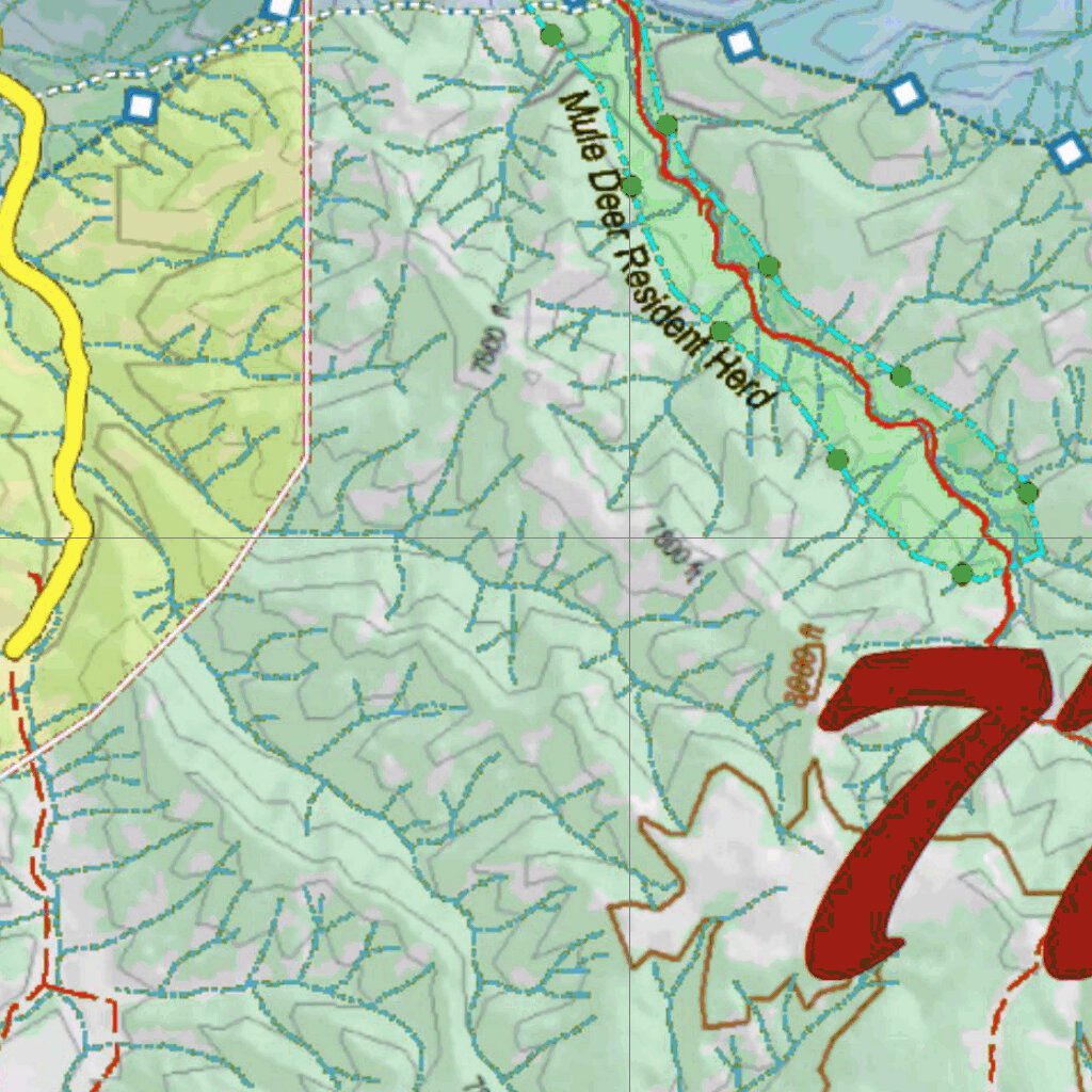 Colorado Unit 771 Mule Deer Concentrations Map by HuntData LLC | Avenza ...