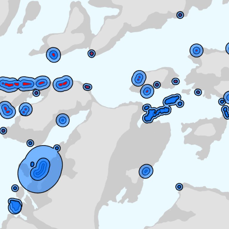 A3 Horizontal Seabird colonies Map by Greenland Institute of Natural ...