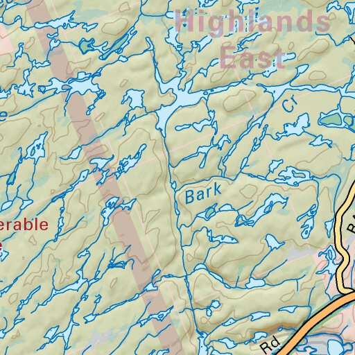 CCON38 Gooderham - Cottage Country Ontario Topo Map by Backroad ...