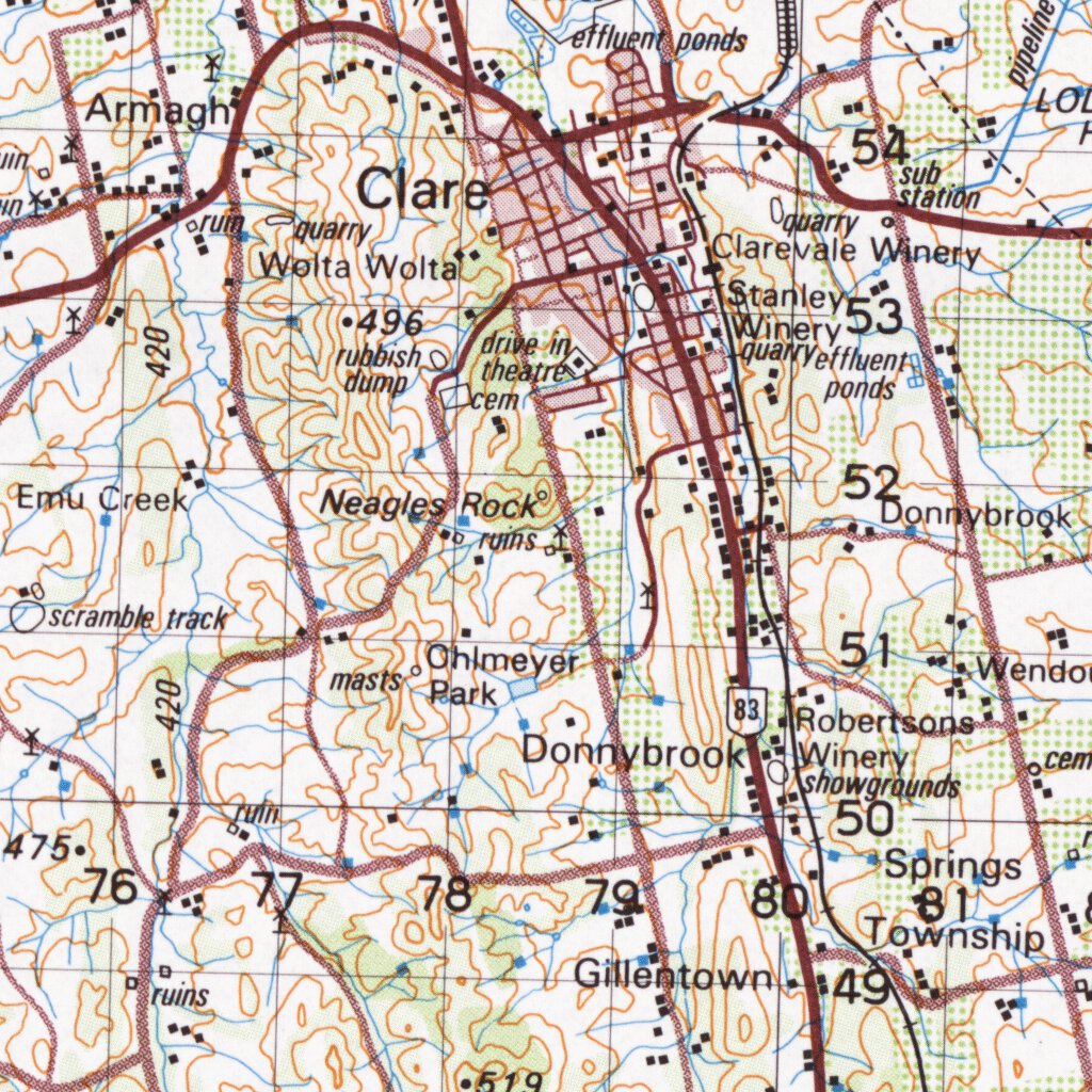 Clare (6630) Map by Geoscience Australia | Avenza Maps