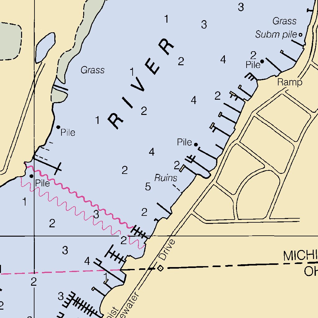 West End Of Lake Erie Page 9 Map by National Oceanographic ...