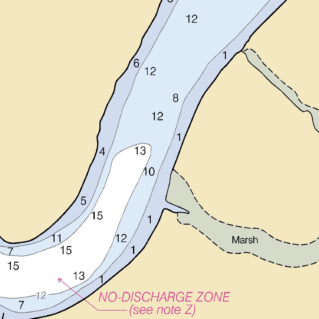 South Shore Of Lake Erie Sandusky River 16 Map by National ...