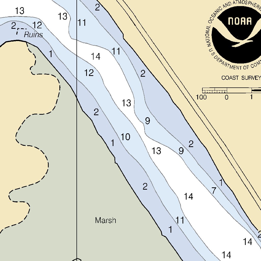 South Shore Of Lake Erie Sandusky River 20 Map by National ...