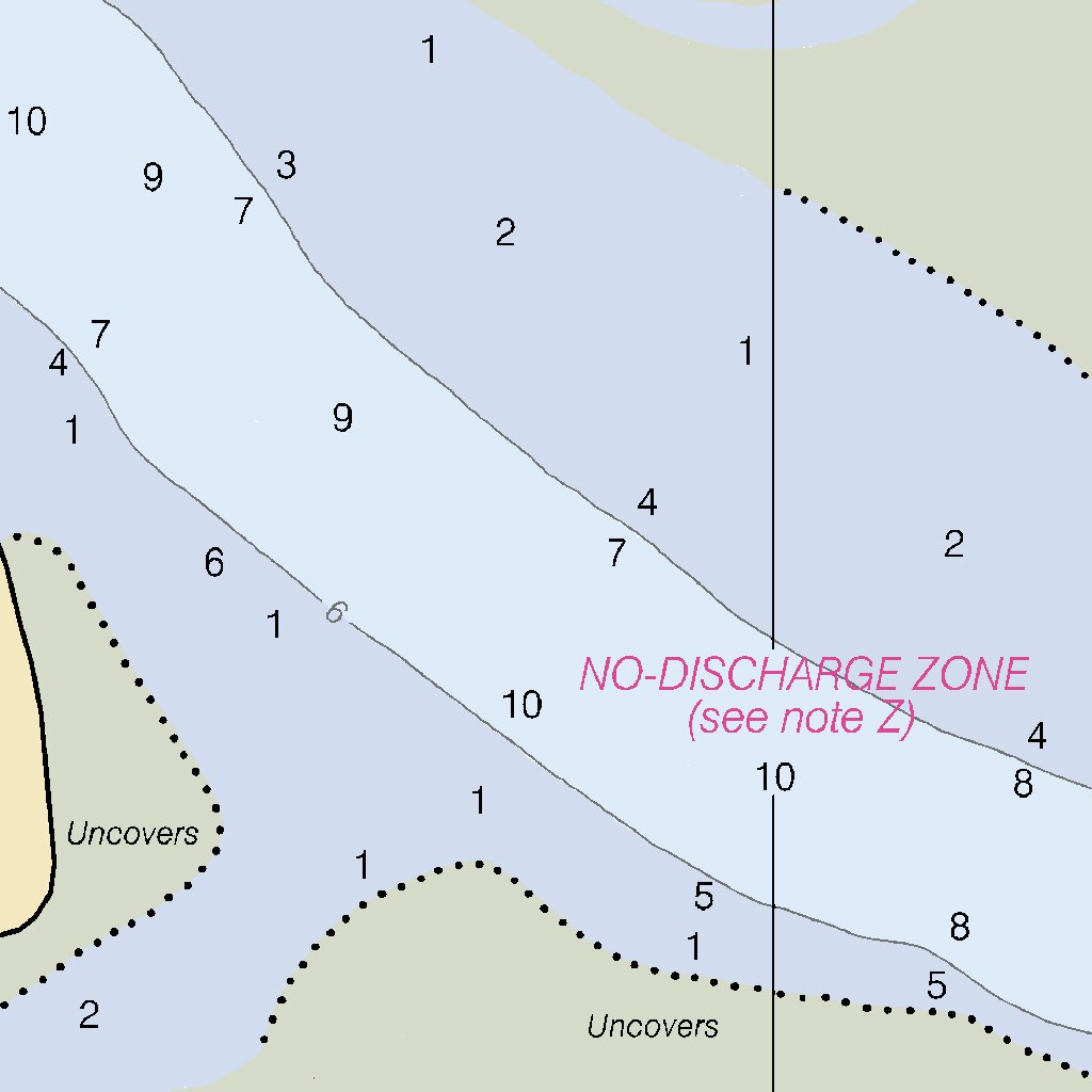 South Shore Of Lake Erie Sandusky River 23 Map by National ...