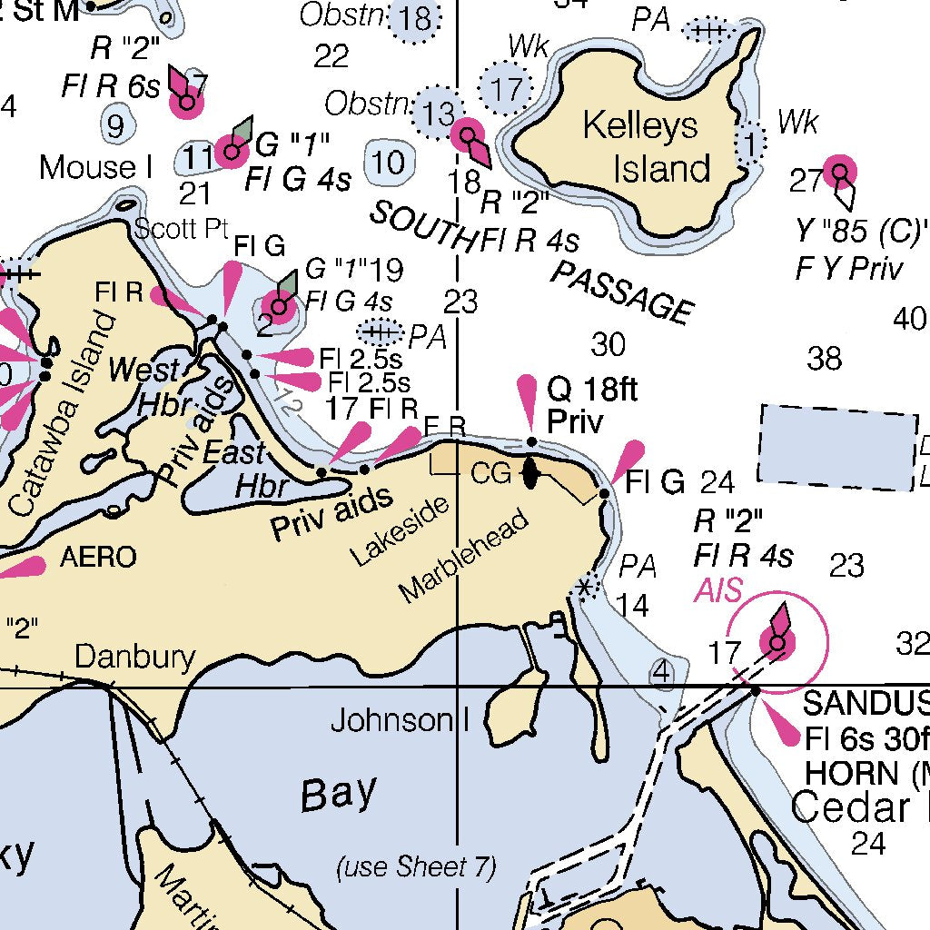 West End Of Lake Erie 38 Map by National Oceanographic & Atmospheric ...