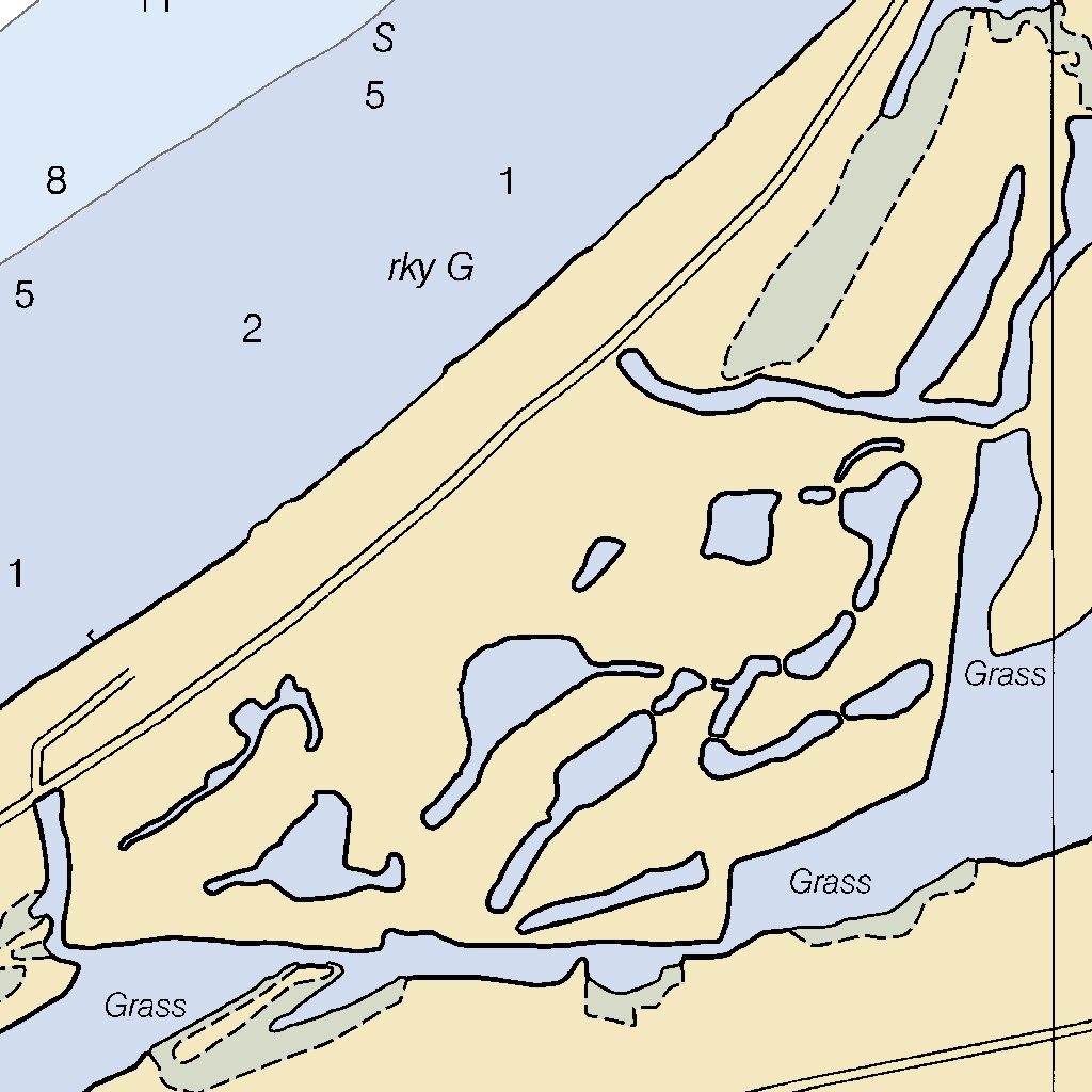 South Shore Lake Erie Port Clinton To Sandusky 2 Map by National ...