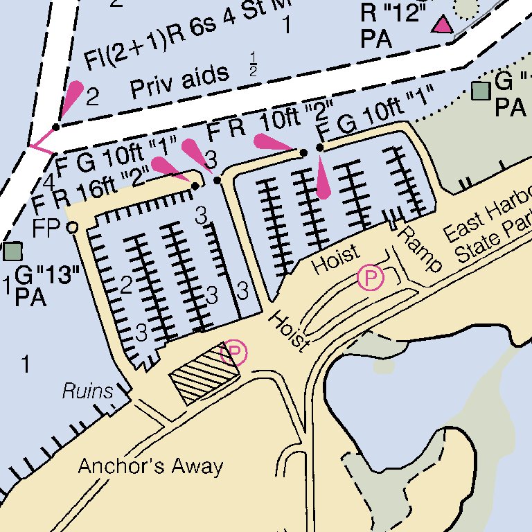 Harbor Plans 33 Left Side Map by National Oceanographic & Atmospheric ...