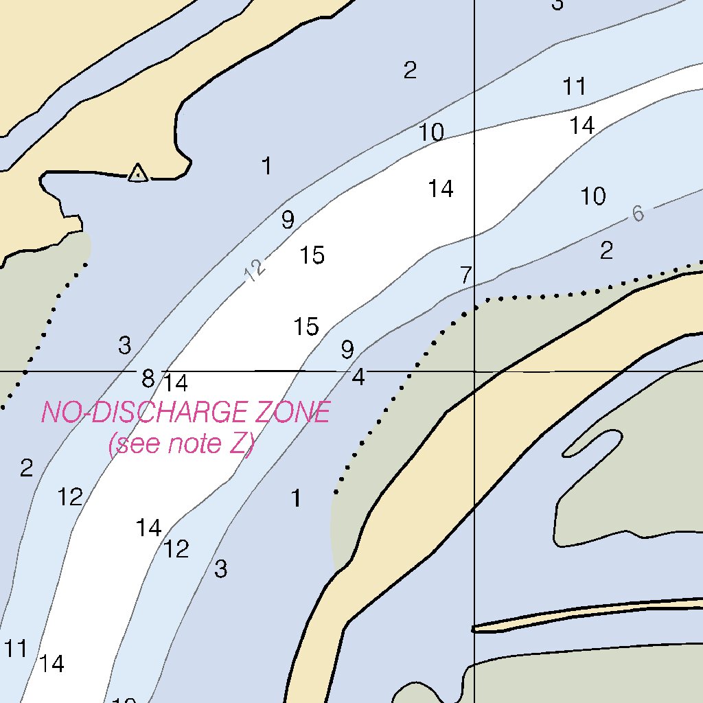 South Shore Of Lake Erie Sandusky River 22 Map by National ...