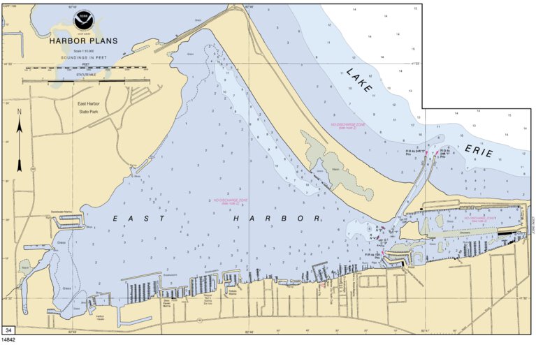 Harbor Plans 34 Map by National Oceanographic & Atmospheric ...