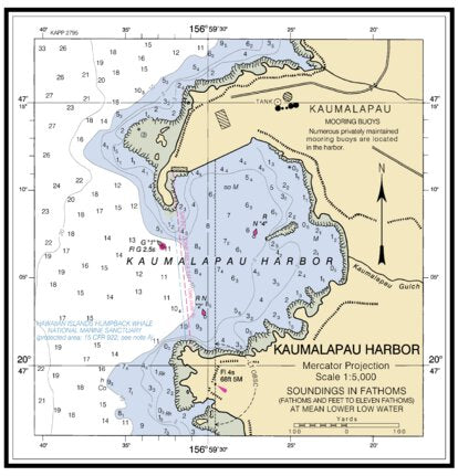 Kaumalapau Harbor Map by National Oceanographic & Atmospheric ...