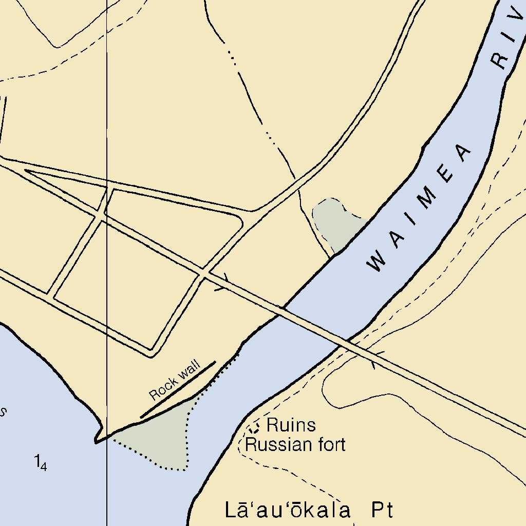 Approaches To Waimea Bay Map by National Oceanographic & Atmospheric ...