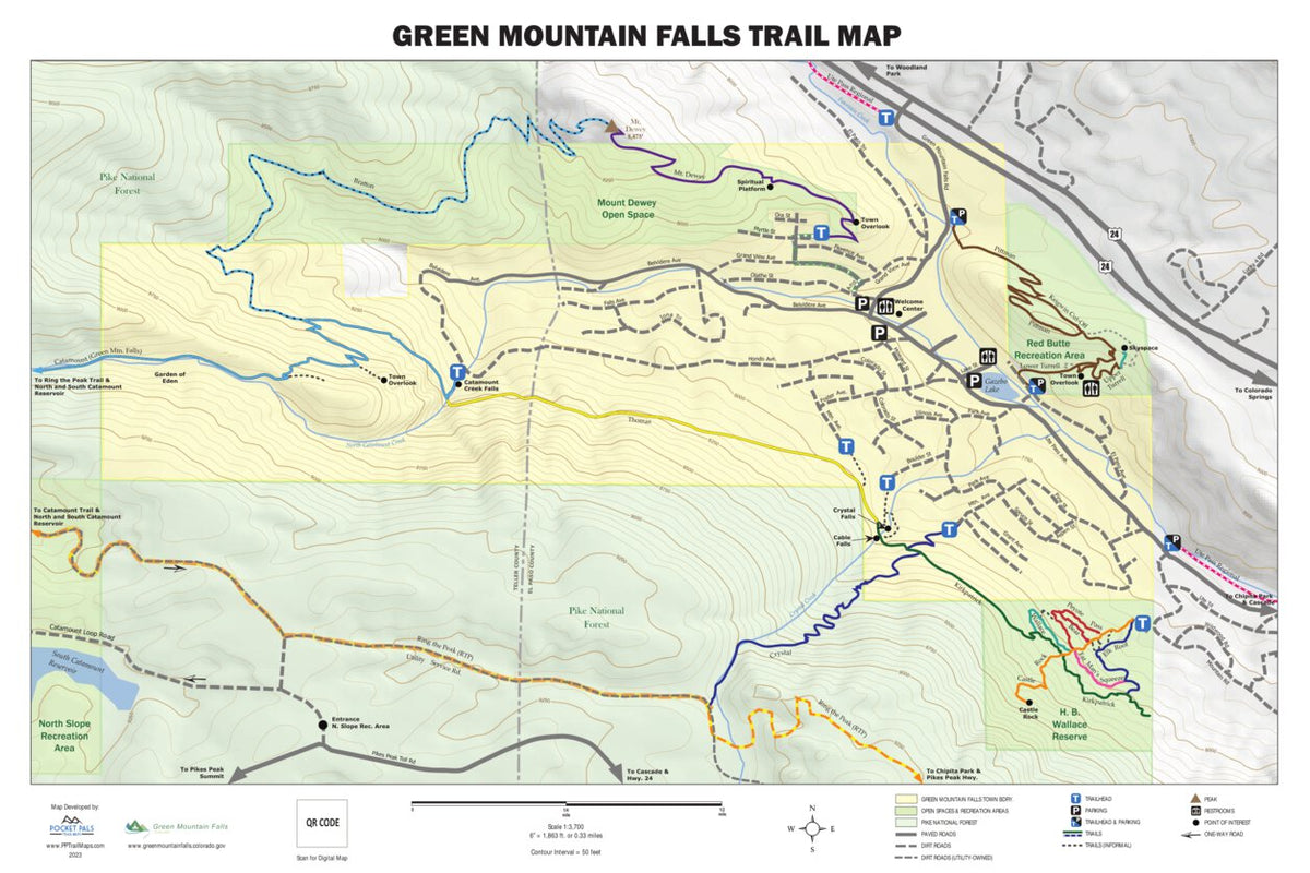 Green Mountain Falls - Trail Map by Pocket Pals Trail Maps | Avenza Maps