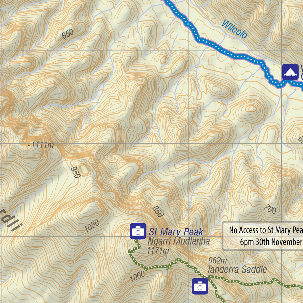 Wilpena Pound Map by Carto Graphics | Avenza Maps