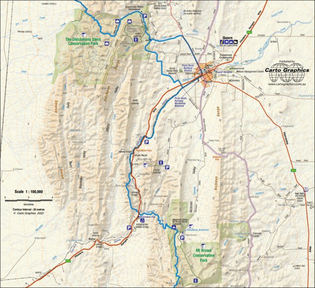 Quorn Area Map by Carto Graphics | Avenza Maps