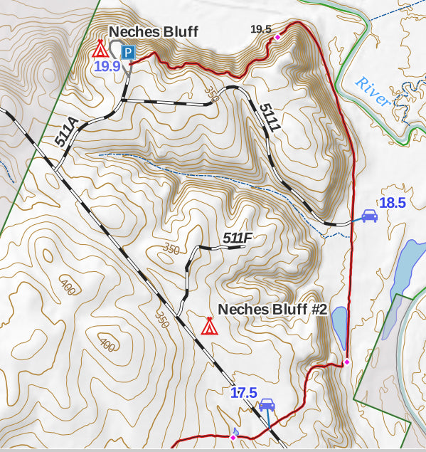 4C Hiking Trail Map by Lone Star Hiking Trail Club | Avenza Maps