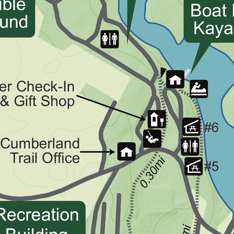 Cove Lake State Park Map by Tennessee State Parks | Avenza Maps