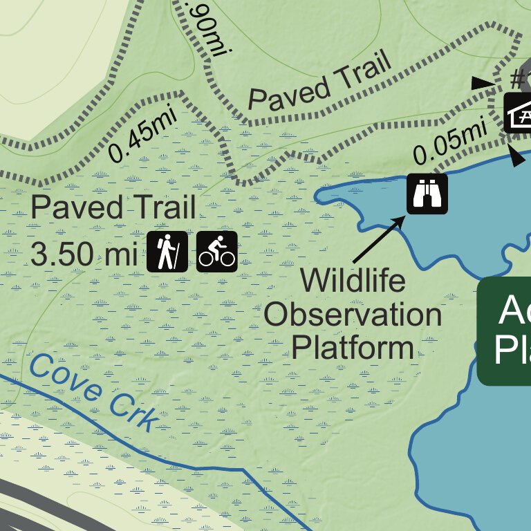 Cove Lake State Park Map by Tennessee State Parks | Avenza Maps