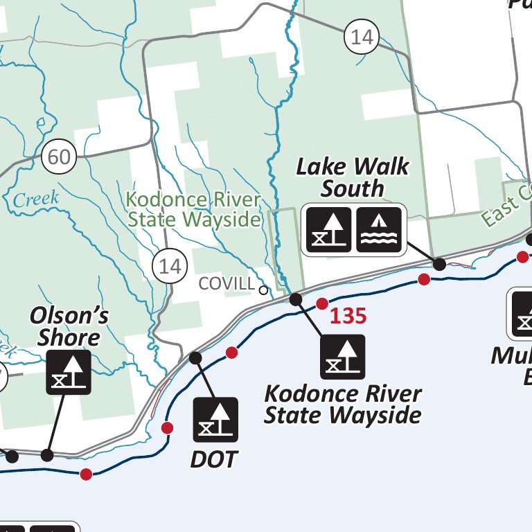Lake Superior State Water Trail - Map 5 Grand Marais to Pigeon Point ...