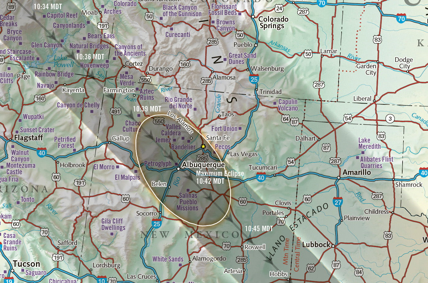 Solar Eclipse Map 2023 by East View Map Link | Avenza Maps