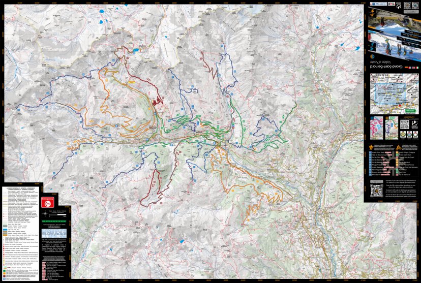 Grand-Saint-Bernard / SUMMER Map by Fraternali Editore | Avenza Maps