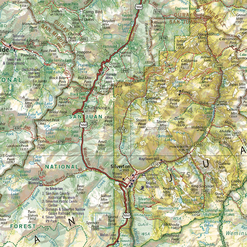 Colorado Atlas Landscape Maps Map by East View Map Link | Avenza Maps