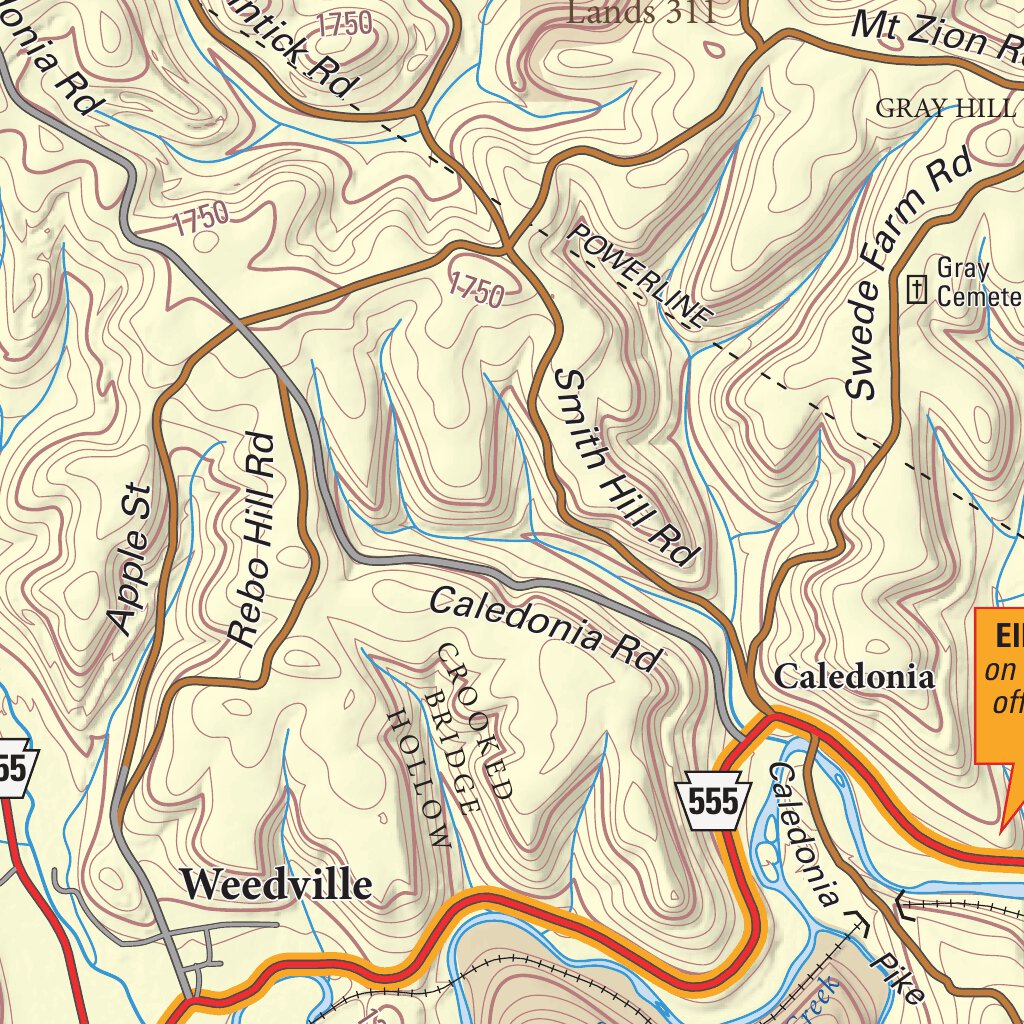 Moshannon-Quehanna Lizard Map, PA by Purple Lizard Maps | Avenza Maps