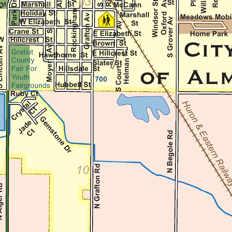 Arcada Township, Gratiot County, Michigan Map by Donald Dale Milne ...