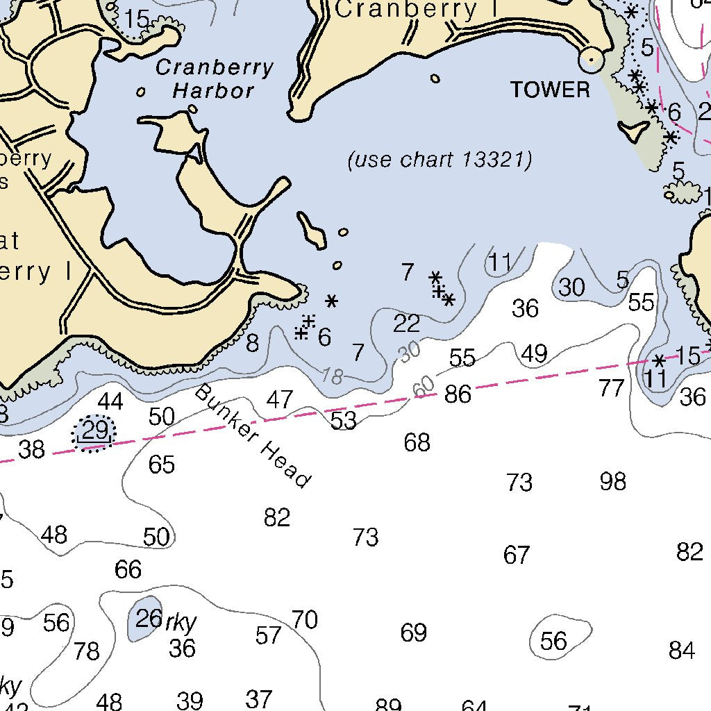 Frenchman And Blue Hill Bays And Approaches Me Map by National ...
