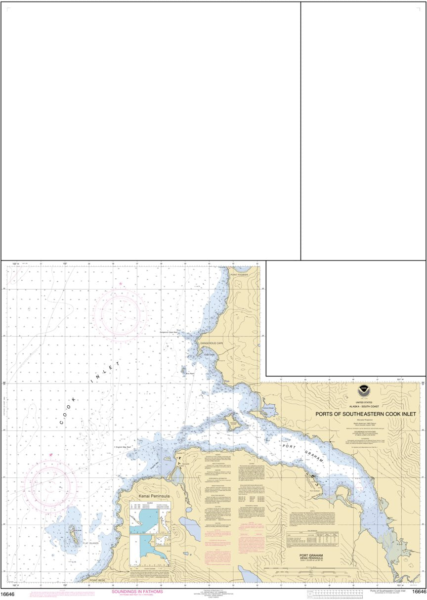 Port Of Southeastern Cook Inlet Map by National Oceanographic ...