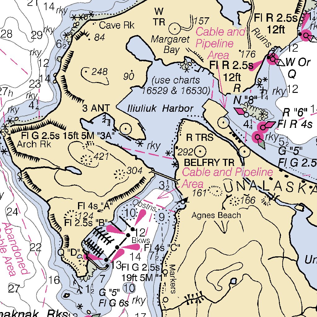 Unalaska Bay And Akutan Pass Map by National Oceanographic ...