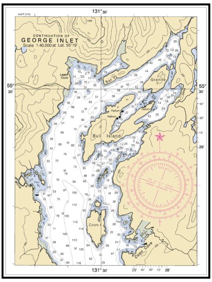 Continuation Of George Inlet Map by National Oceanographic ...
