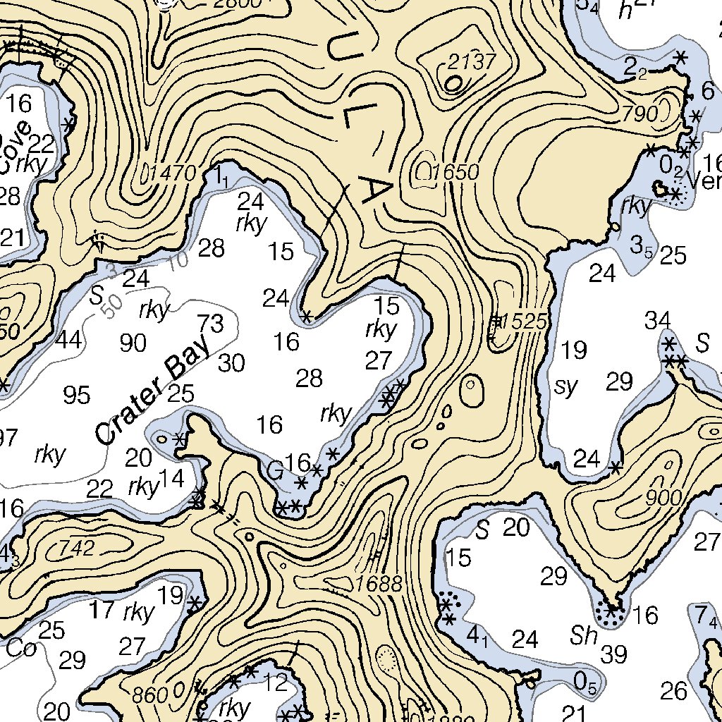 Cape Resurrection To Two Arm Bay Map by National Oceanographic ...