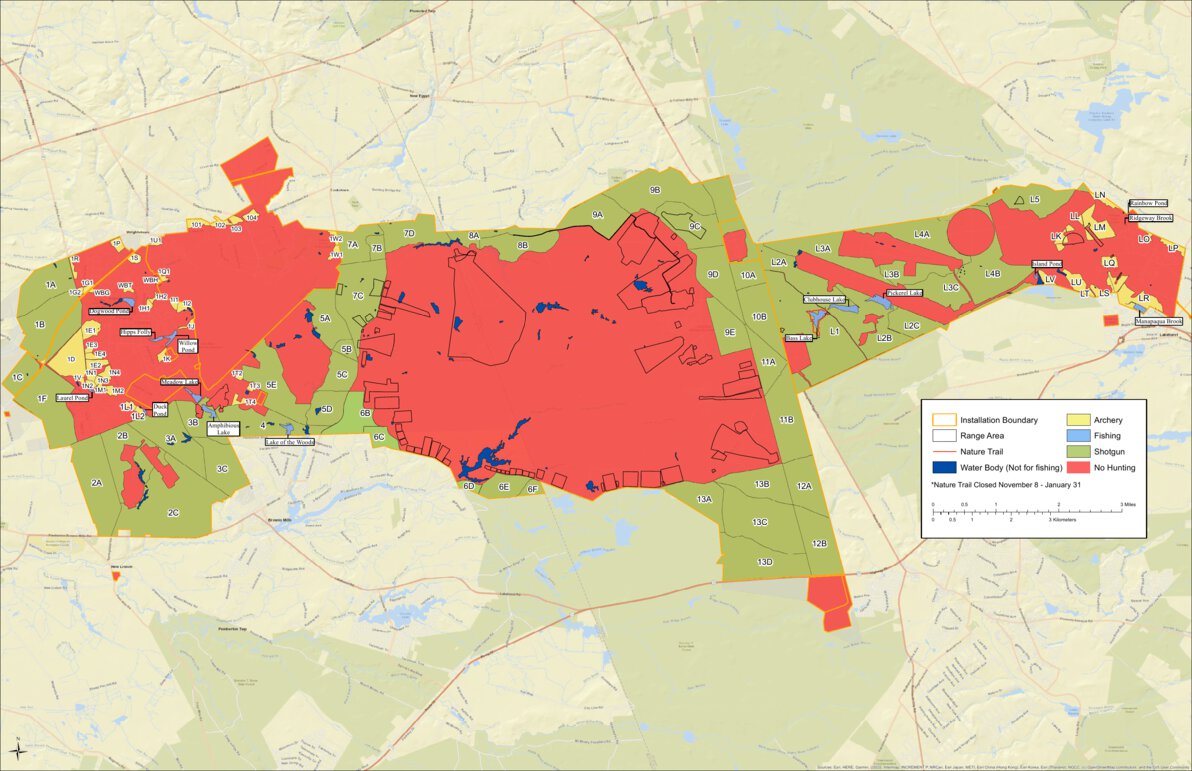 McGuire AFB Hunting & Fishing Map by iSportsman | Avenza Maps