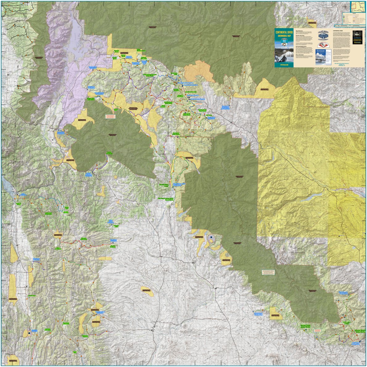 Continental Divide/Tetons GeoPDF 2024 Map by Wyoming State Parks ...