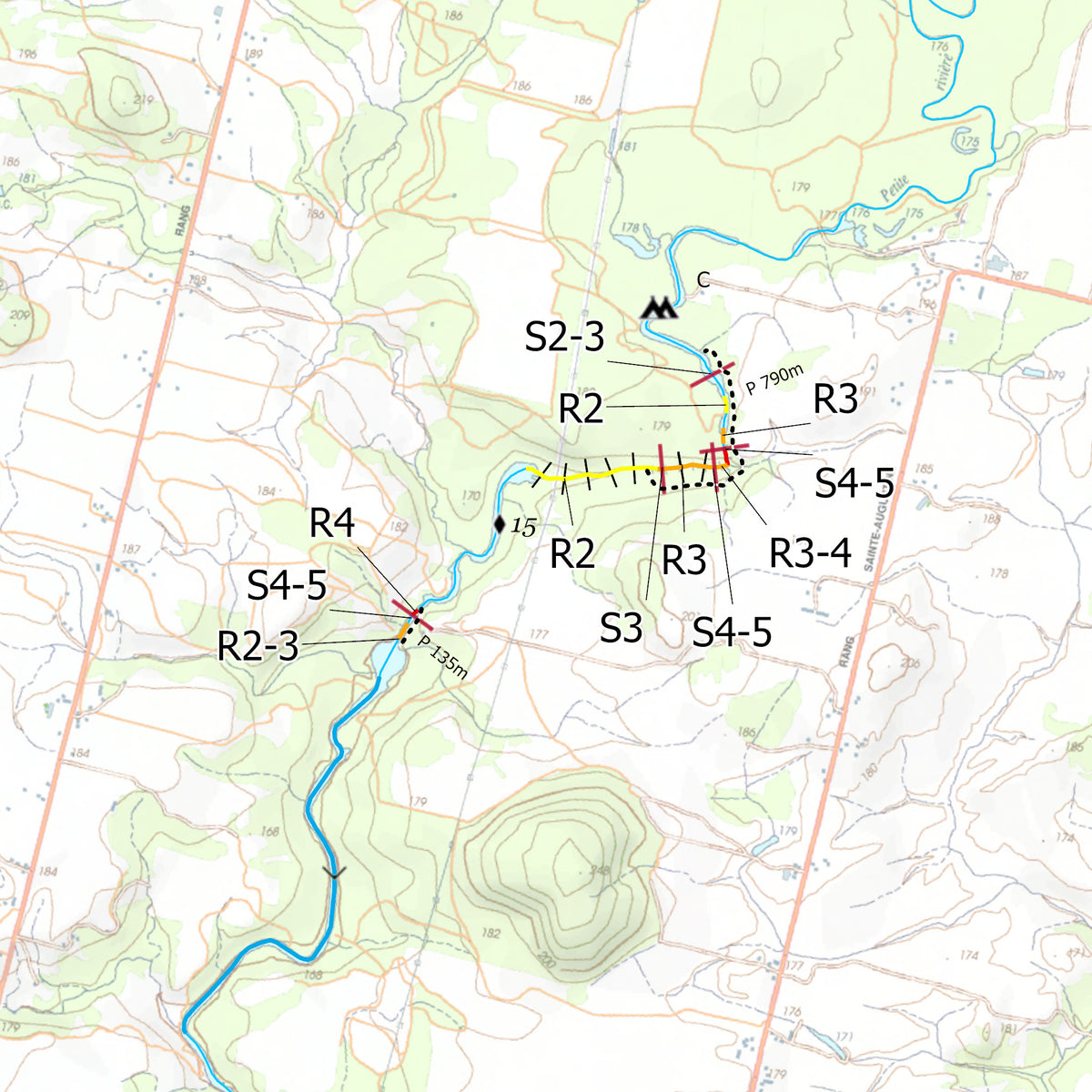 Petite Rivière Rouge Map by Canot Kayak Quebec | Avenza Maps