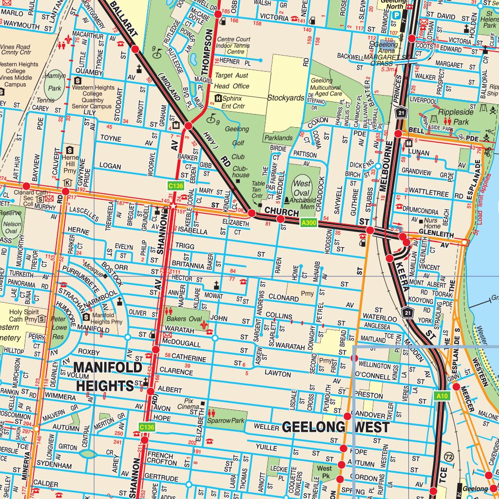 UBD-Gregory's Geelong Suburban Street Map by Hardie Grant Explore ...