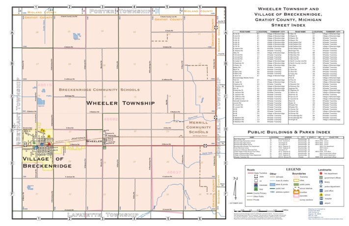 Wheeler Township and Village of Breckenridge, Gratiot County, Michigan ...
